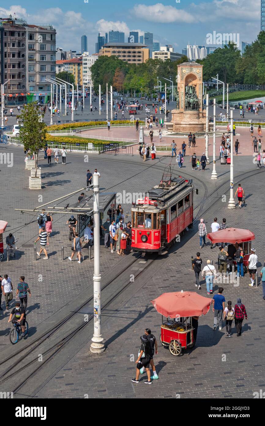 Taksim Square in Beyoglu district of Istanbul, Turkey Stock Photo - Alamy