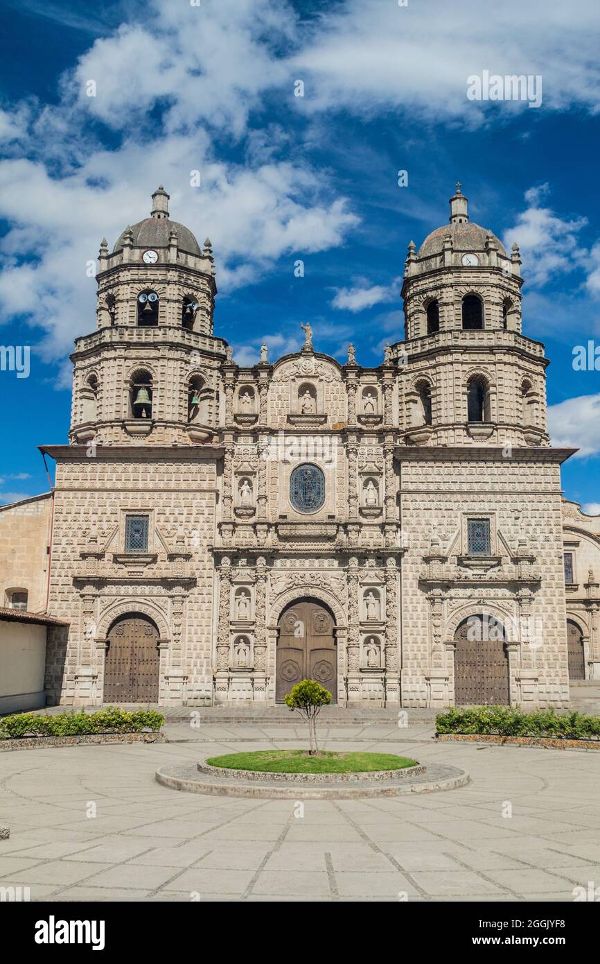 Cathedral in Cajamarca, Peru Stock Photo - Alamy