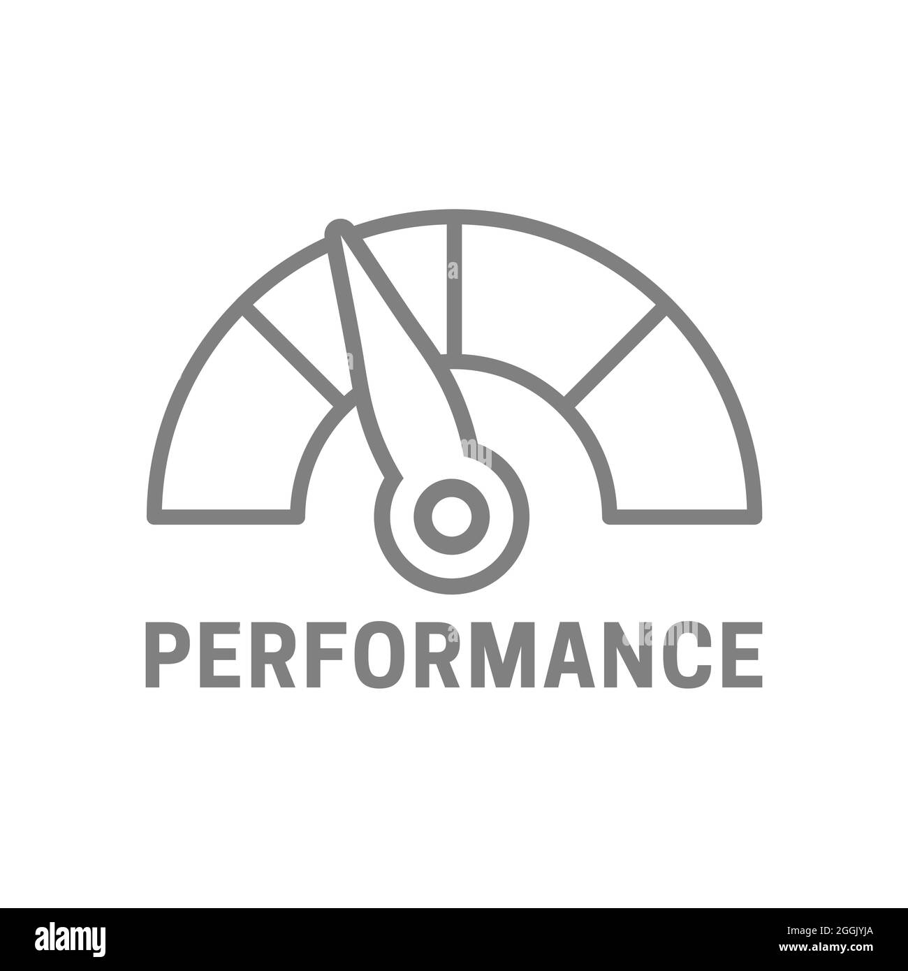 Performance Scale Measure Speedometer Icon Isolated Vector Stock Vector ...