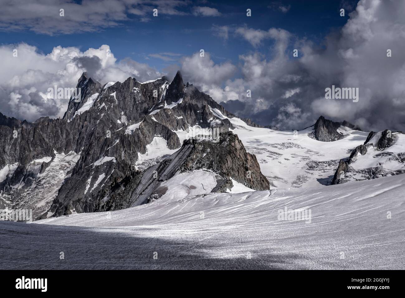 Dent de Geant Stock Photo - Alamy