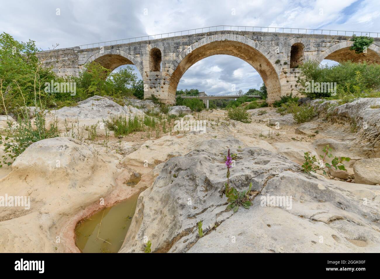 The Julien bridge, Roman bridge over the Calavon river. Roman bridge in ...