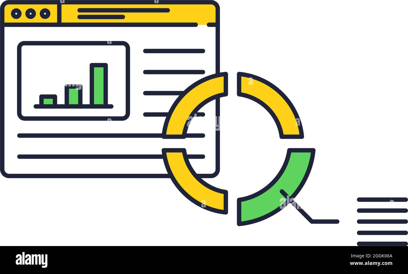 Startup analysis graph info chart statistic icon Stock Vector Image & Art - Alamy
