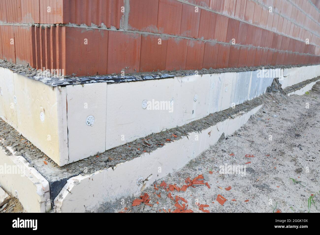 House construction external rigid styrofoam board insulation outdoor ...