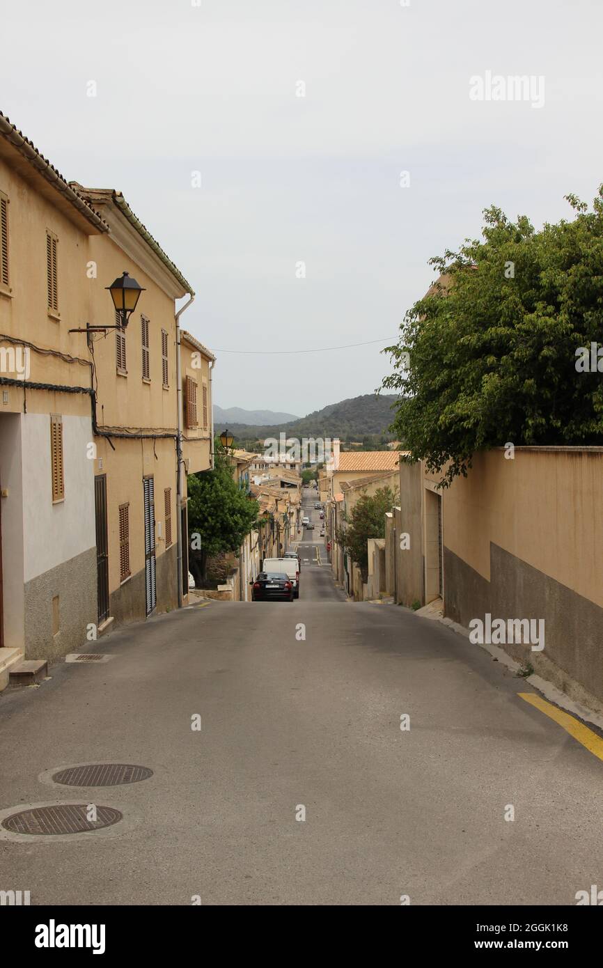Street train in Son Servera, Mallorca, Spain, Balearic Islands Stock ...