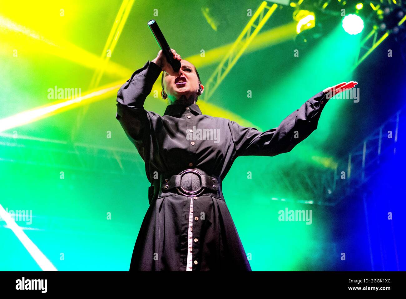 Cremona Italy 29 August 2021 The Ukrainian heavy metal band Jinjer ...