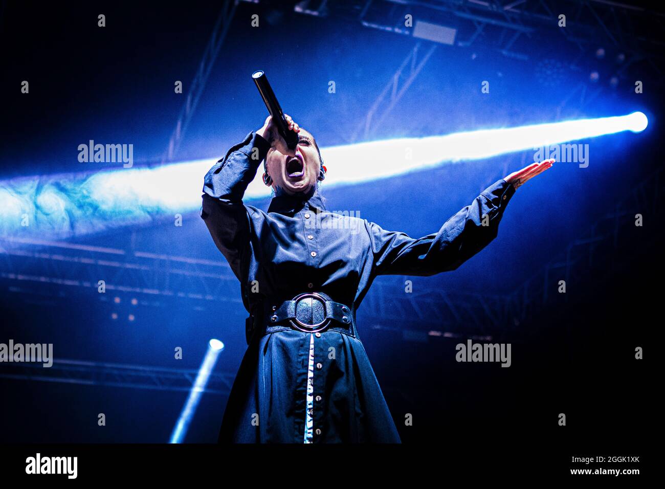 Cremona Italy 29 August 2021 The Ukrainian heavy metal band Jinjer ...