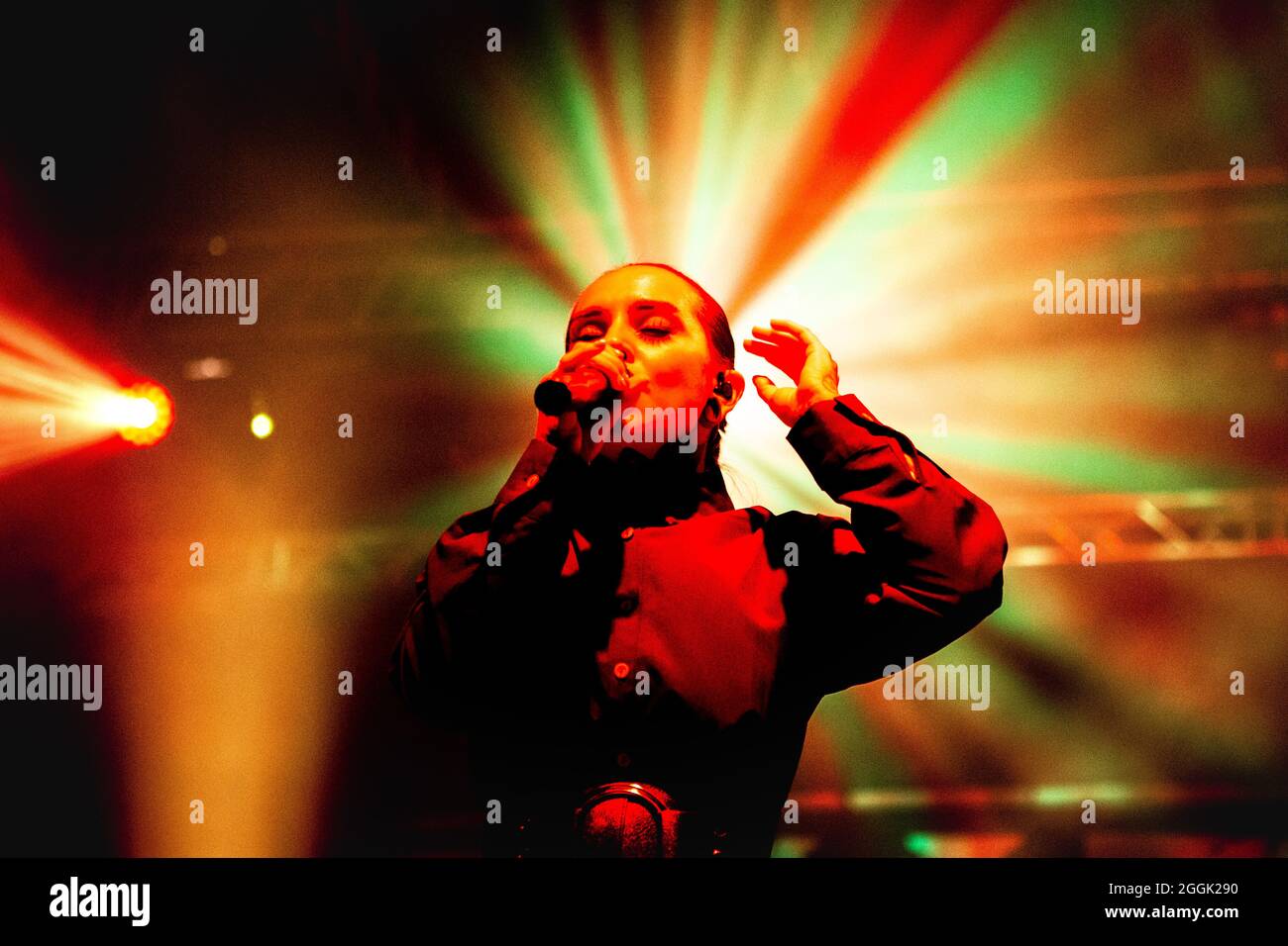 Cremona Italy 29 August 2021 The Ukrainian heavy metal band Jinjer ...