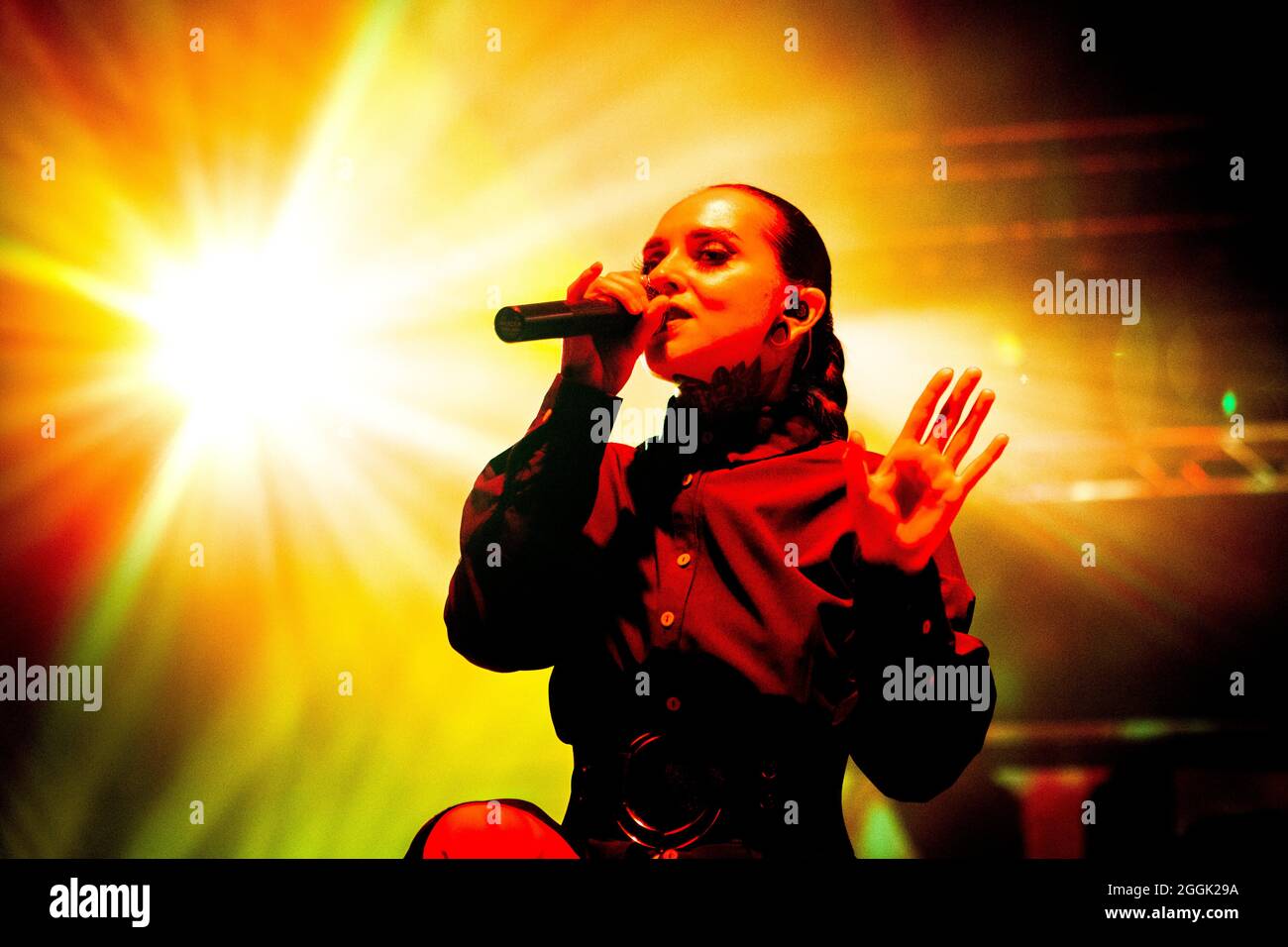 Cremona Italy 29 August 2021 The Ukrainian heavy metal band Jinjer ...