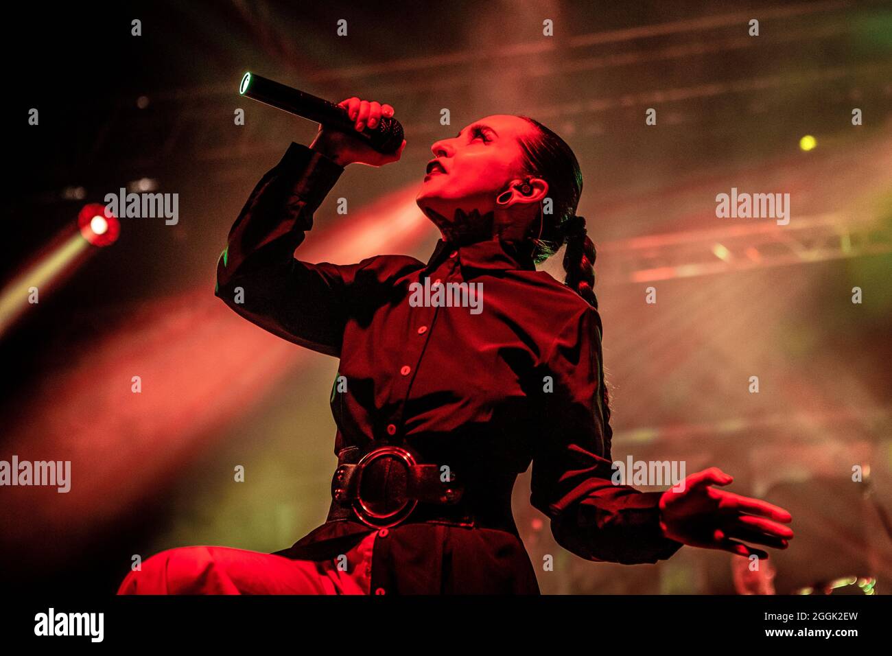 Cremona Italy 29 August 2021 The Ukrainian heavy metal band Jinjer ...