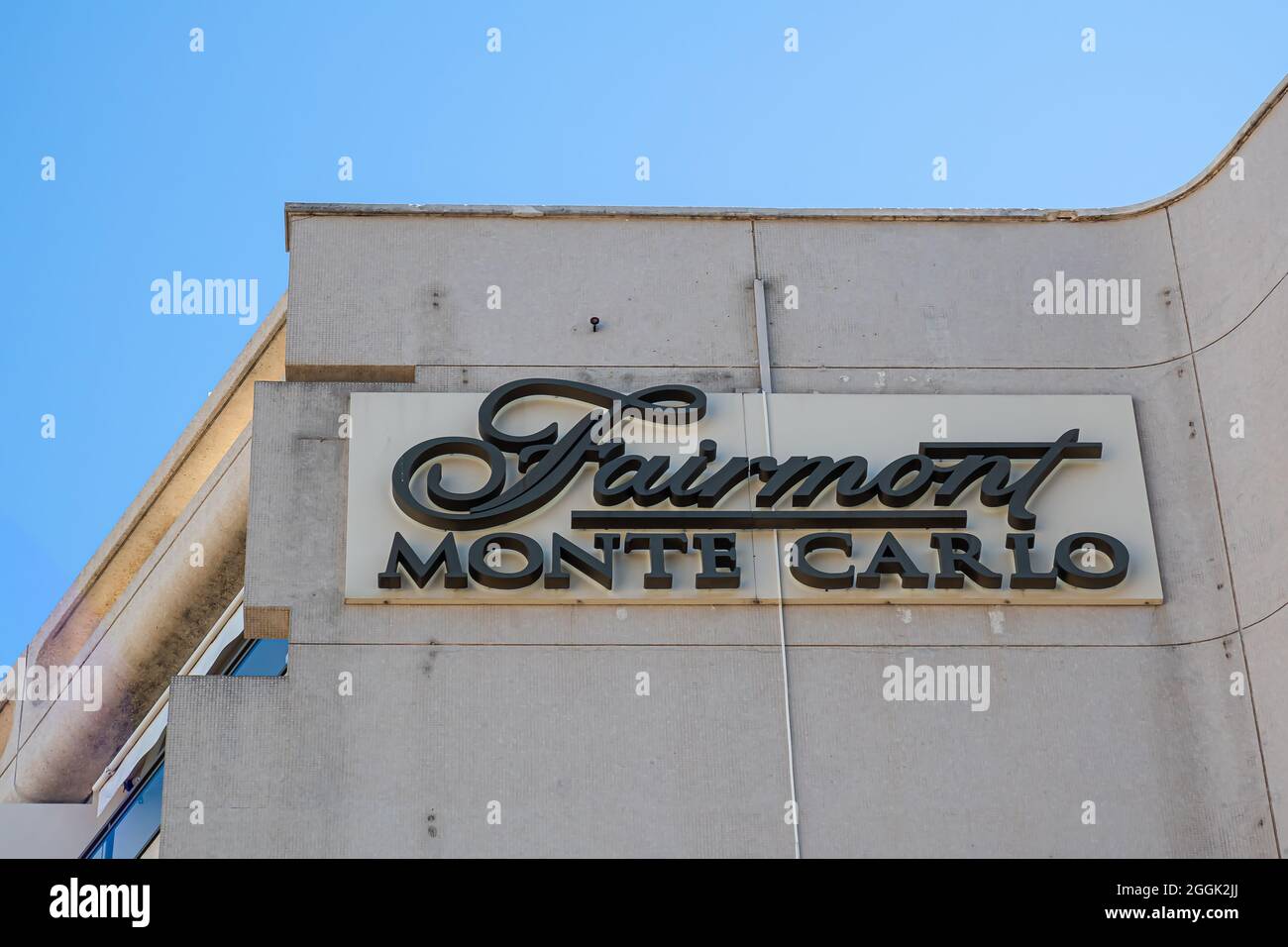 Monte Carlo, Monaco - July 4, 2020: The Fairmont Monte Carlo is a ...