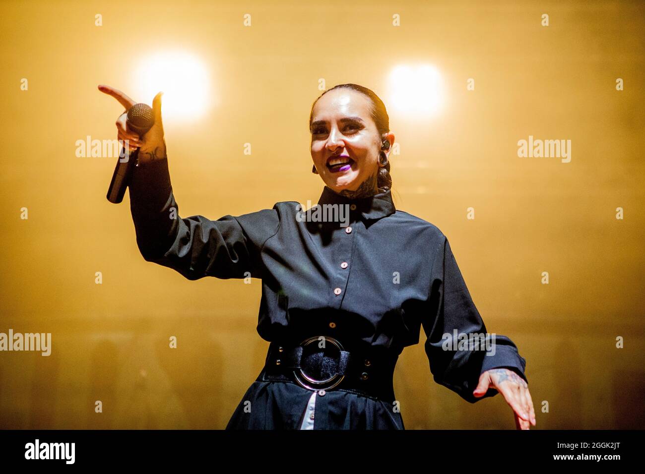 Cremona Italy 29 August 2021 The Ukrainian heavy metal band Jinjer ...