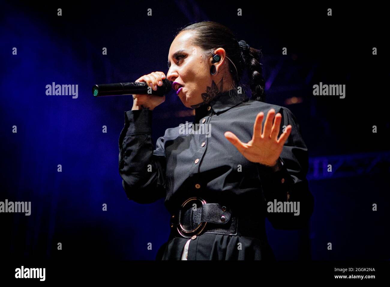 Cremona Italy 29 August 2021 The Ukrainian heavy metal band Jinjer ...