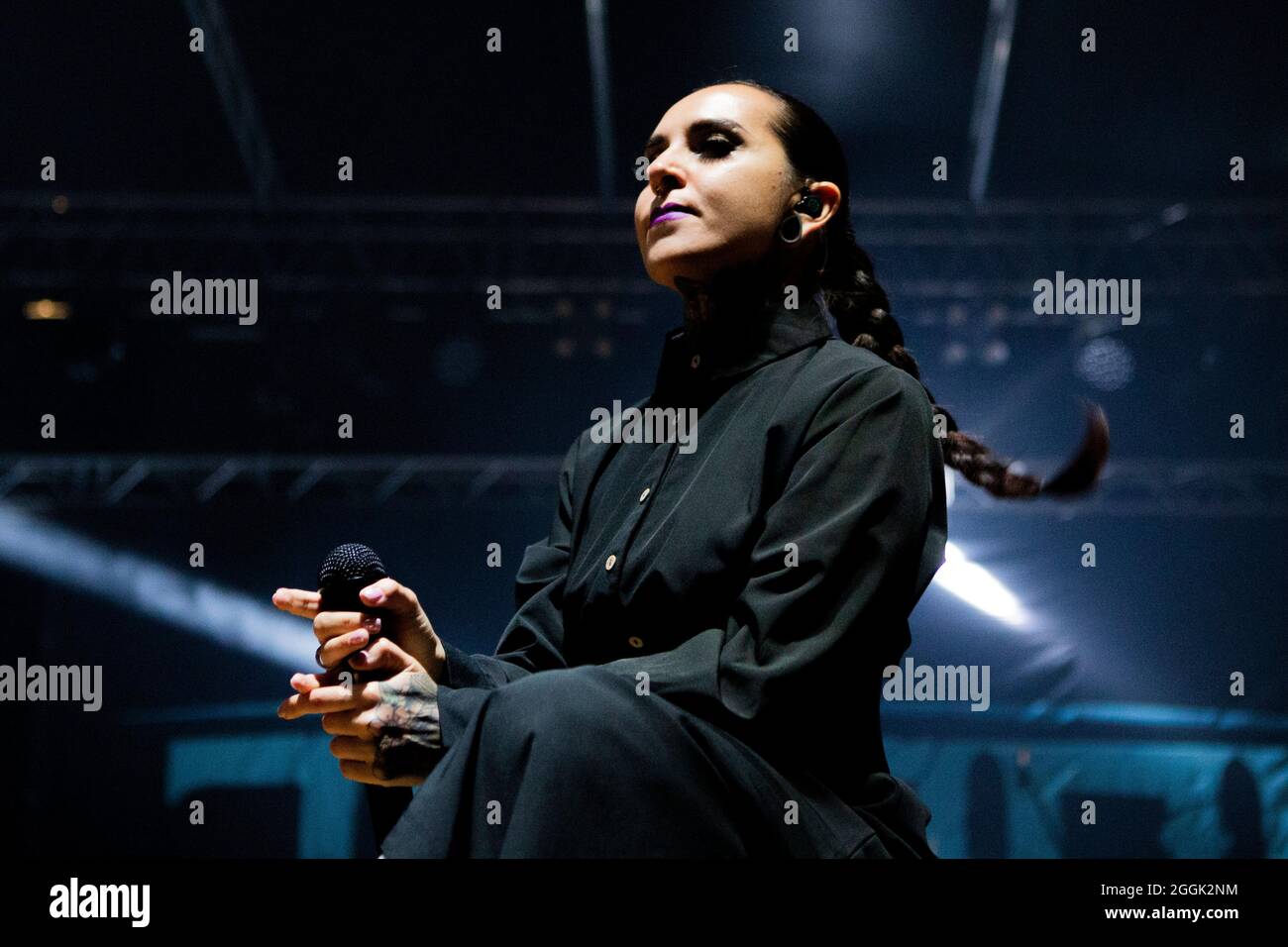 Cremona Italy 29 August 2021 The Ukrainian heavy metal band Jinjer ...