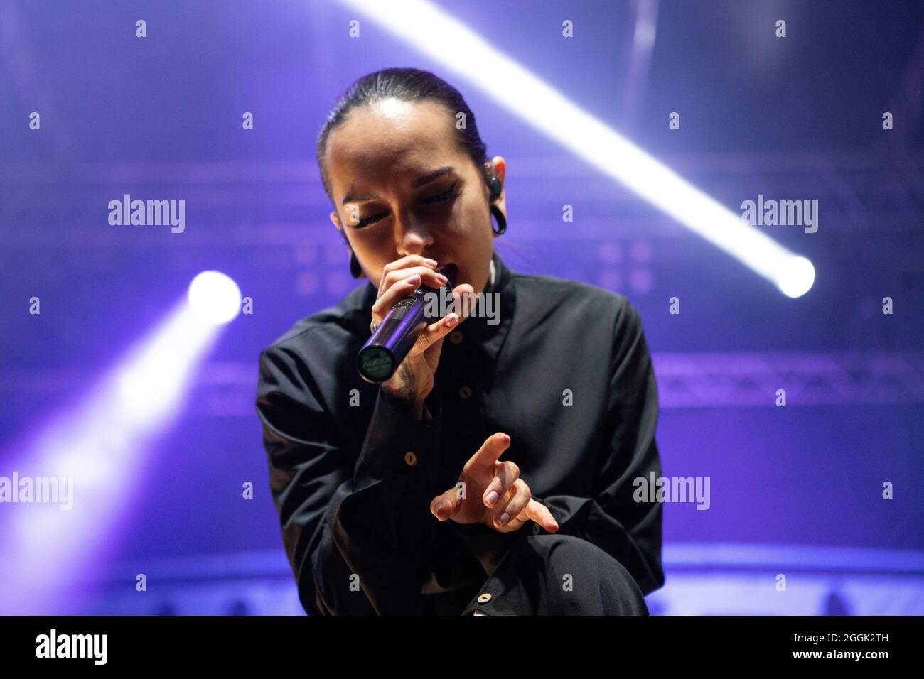 Cremona Italy 29 August 2021 The Ukrainian heavy metal band Jinjer ...