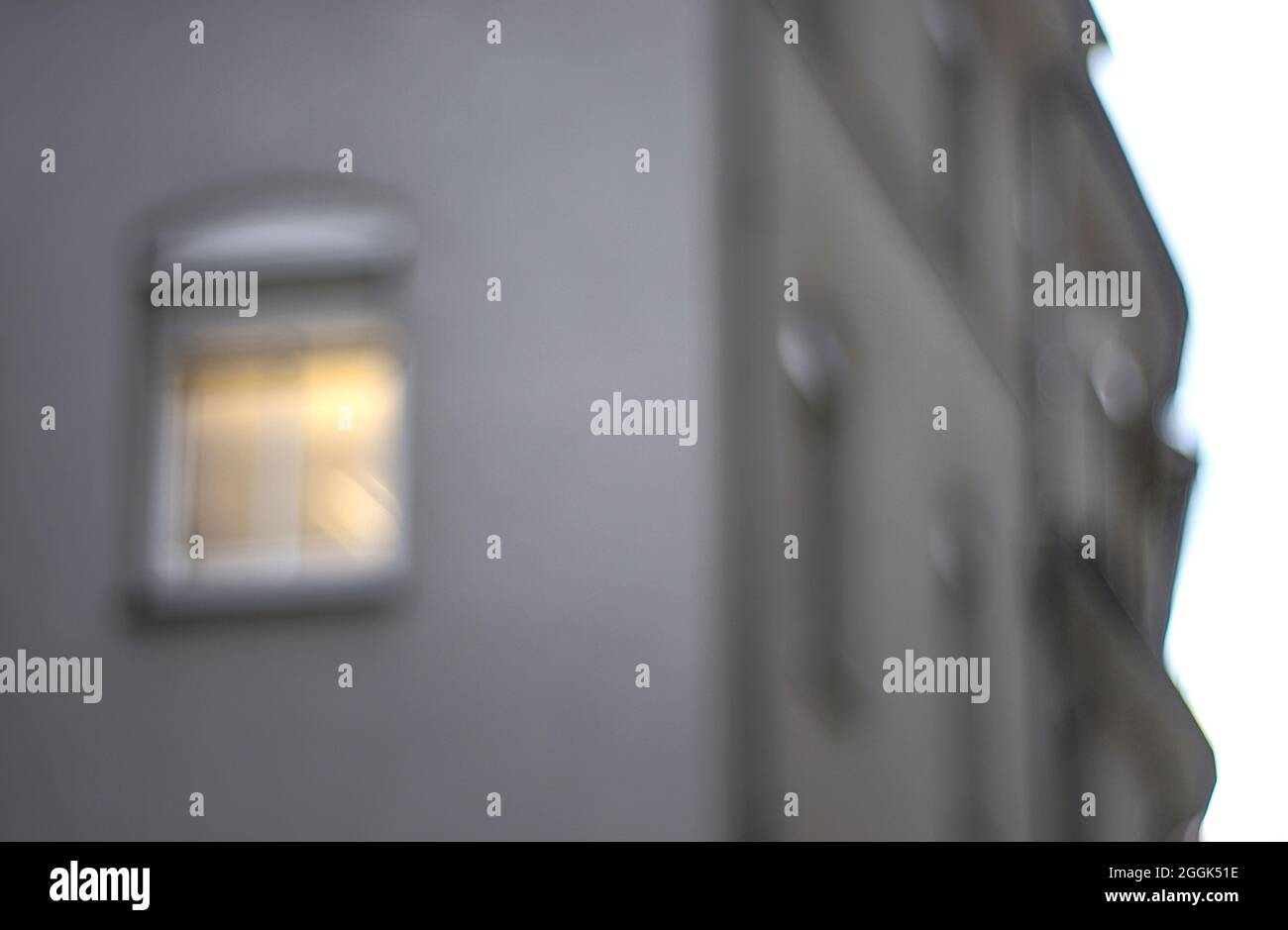 illuminated window of a house Stock Photo - Alamy