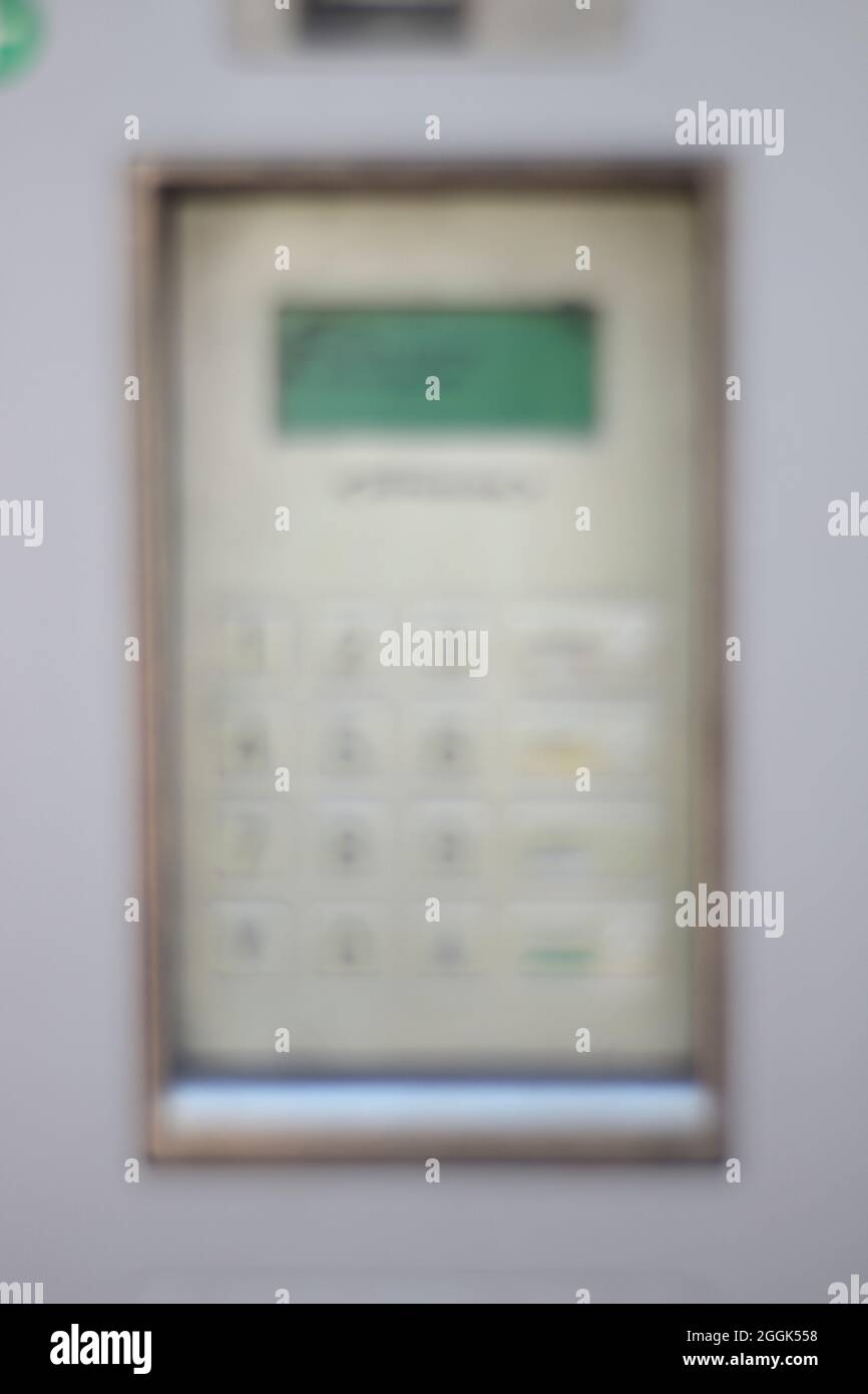 Keyboard of a ticket machine Stock Photo - Alamy