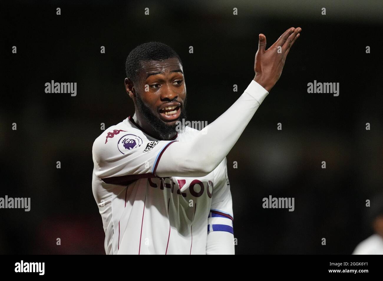 High Wycombe, UK. 31st Aug, 2021. Paul Appiah of Aston Villa U21 during ...