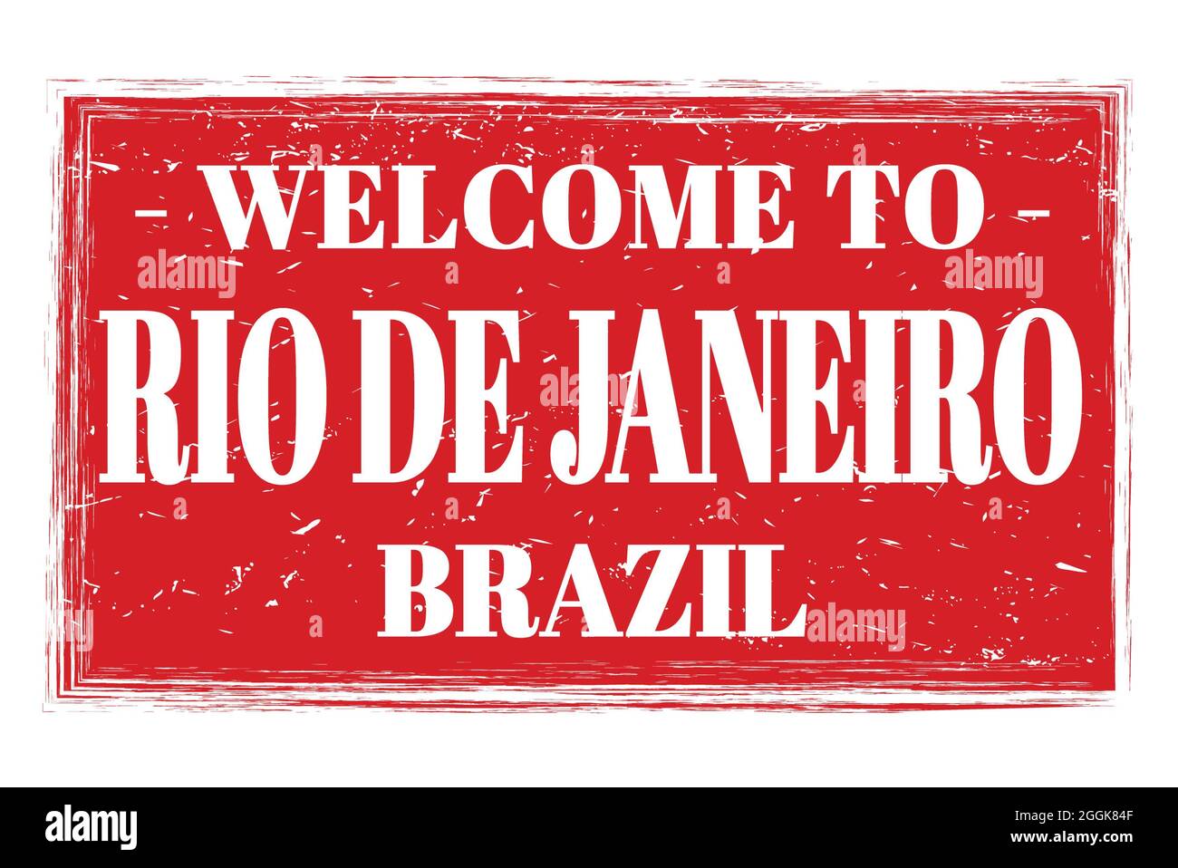 Welcome brazil stamp hi-res stock photography and images - Alamy