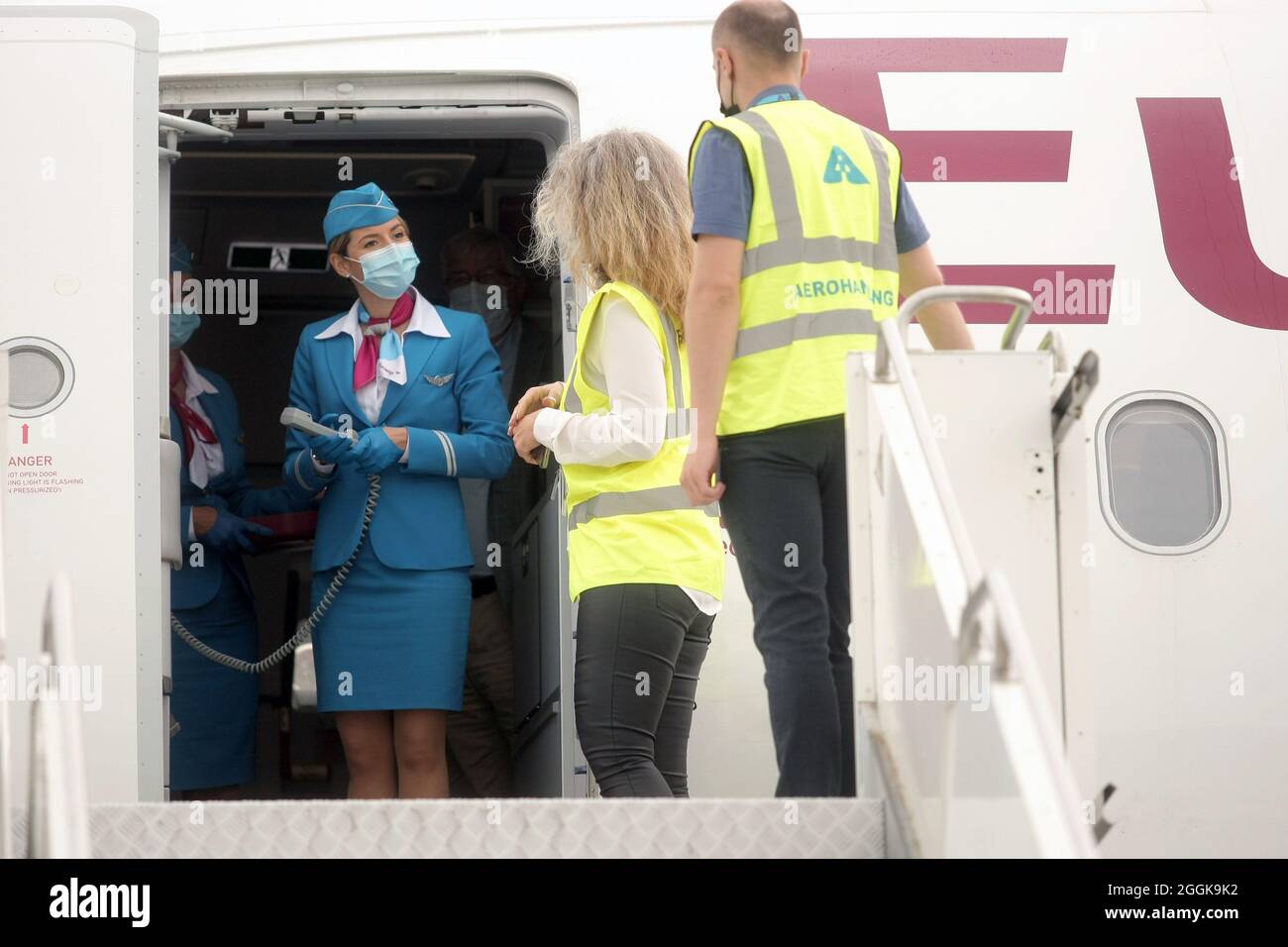 Eurowings flight attendant hi-res stock photography and images - Alamy