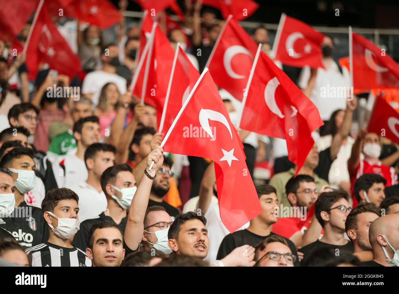 ISTANBUL, TURKEY - SEPTEMBER 1: Fans of Turkey during the FIFA World ...