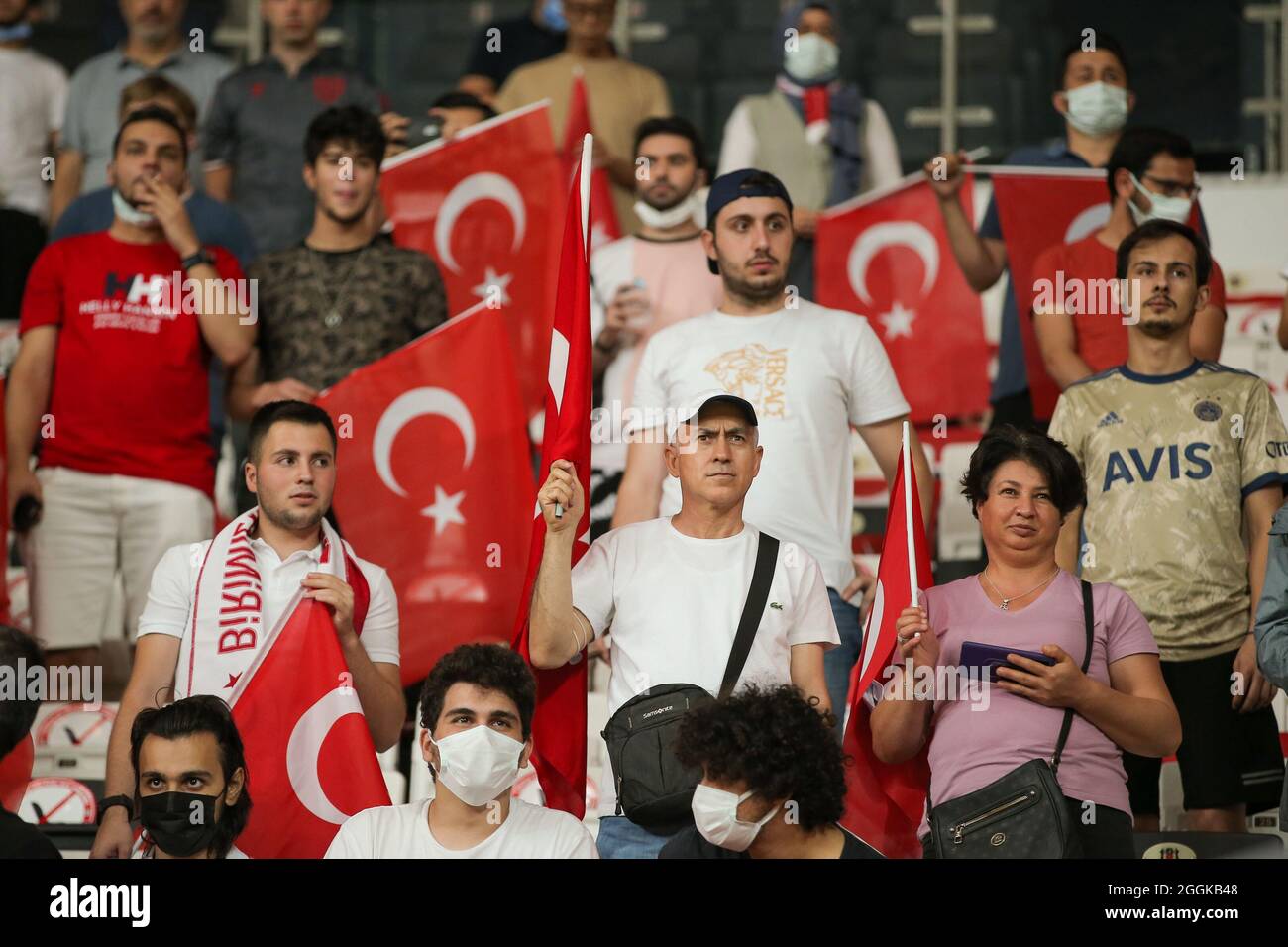 ISTANBUL, TURKEY - SEPTEMBER 1: Fans of Turkey during the FIFA World ...
