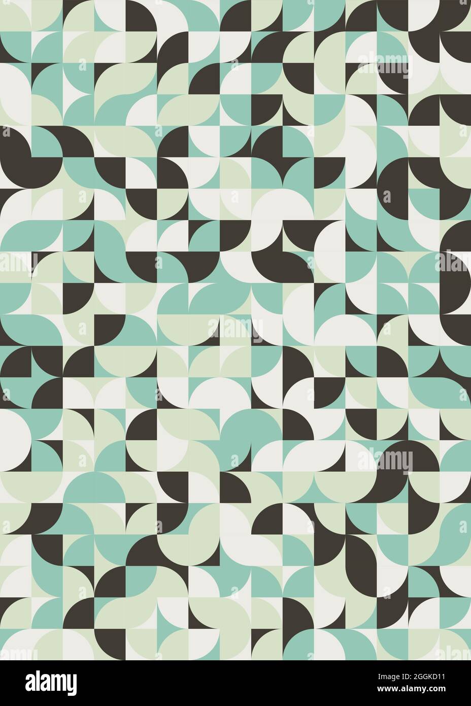 Abstract Geometrical generative computational art illustration Stock ...