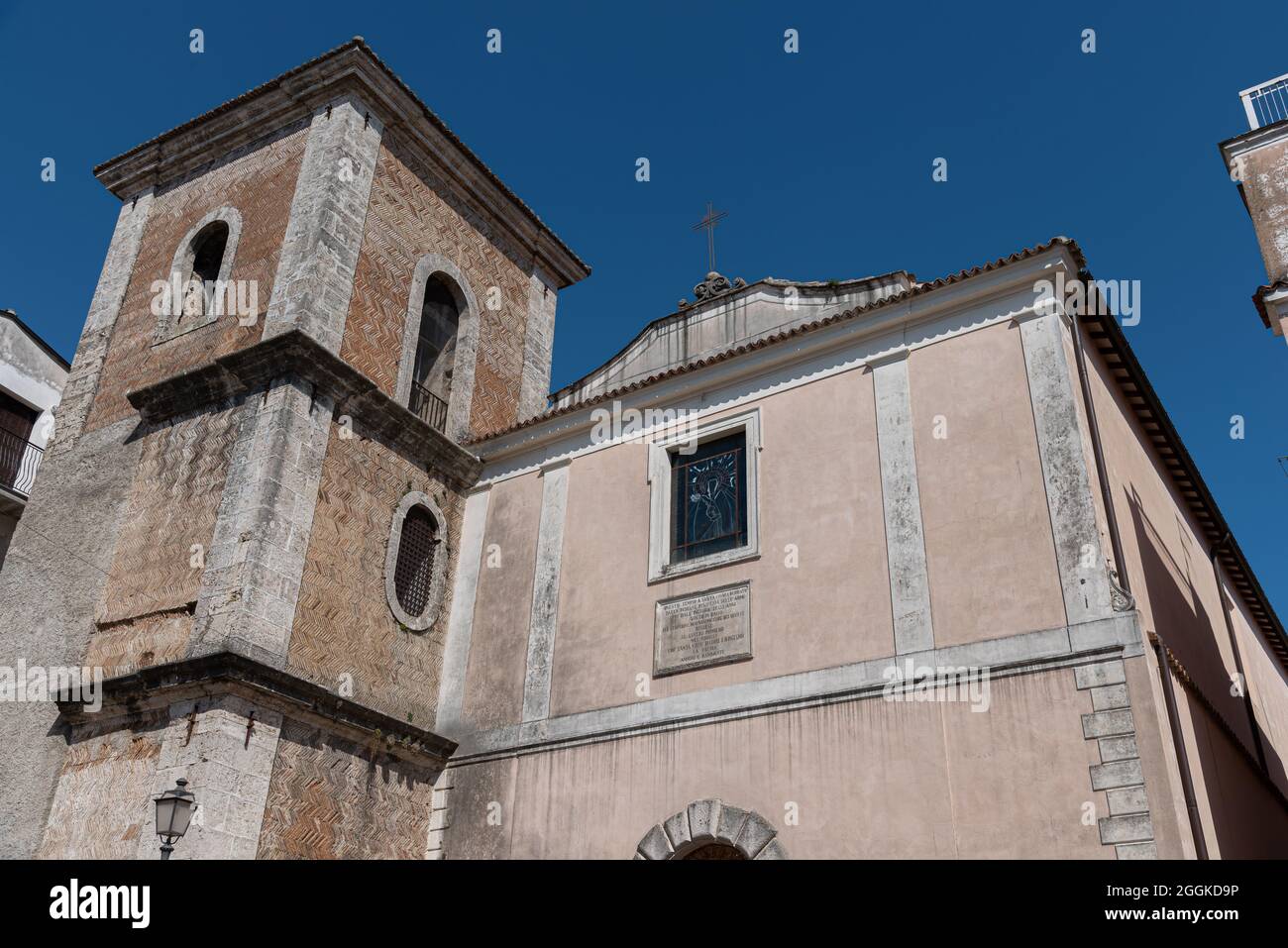 Isernia, Molise. Church of Santa Chiara. View of the main facade Stock ... Isernia, Molise. Church of Santa Chiara. View of the main facade Stock ...