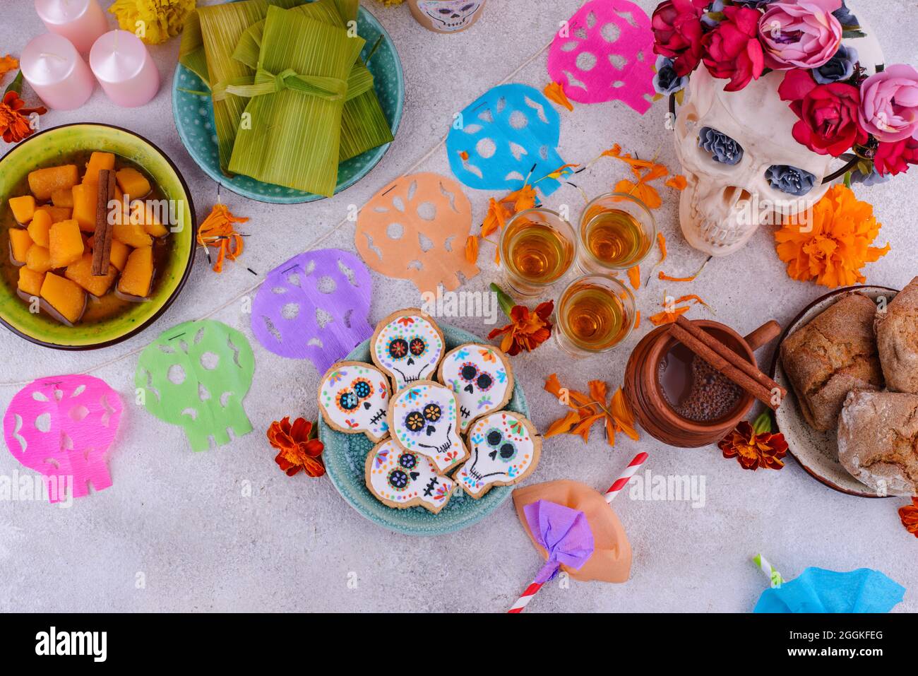 Traditional Day of the dead food Stock Photo - Alamy