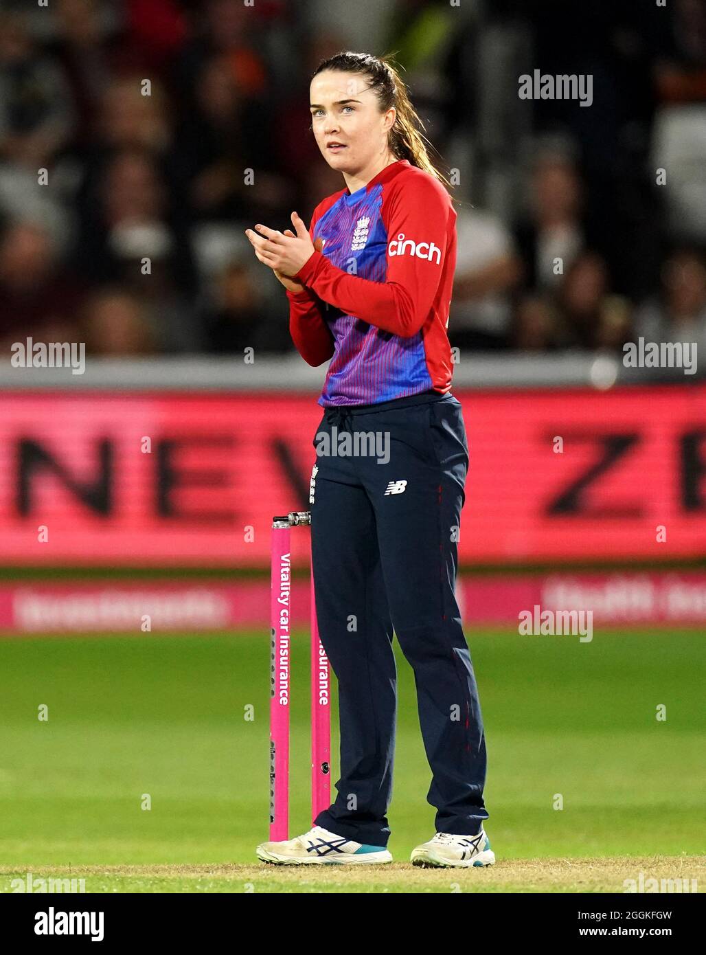 England's Mady Villiers during the first IT20 match at The Cloudfm ...