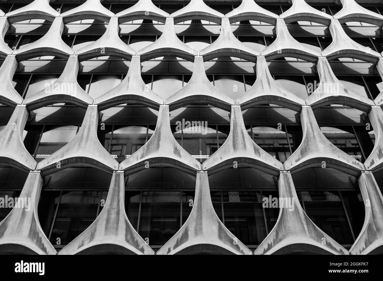 Brussels, Belgium - June 16, 2013: An example of Brutalism architecture ...