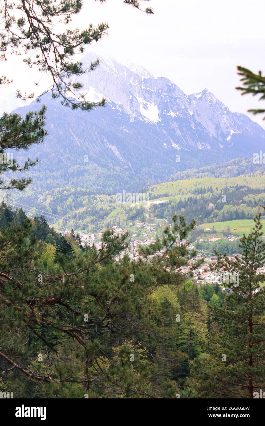 Overview of the mittenwald area hi-res stock photography and images - Alamy