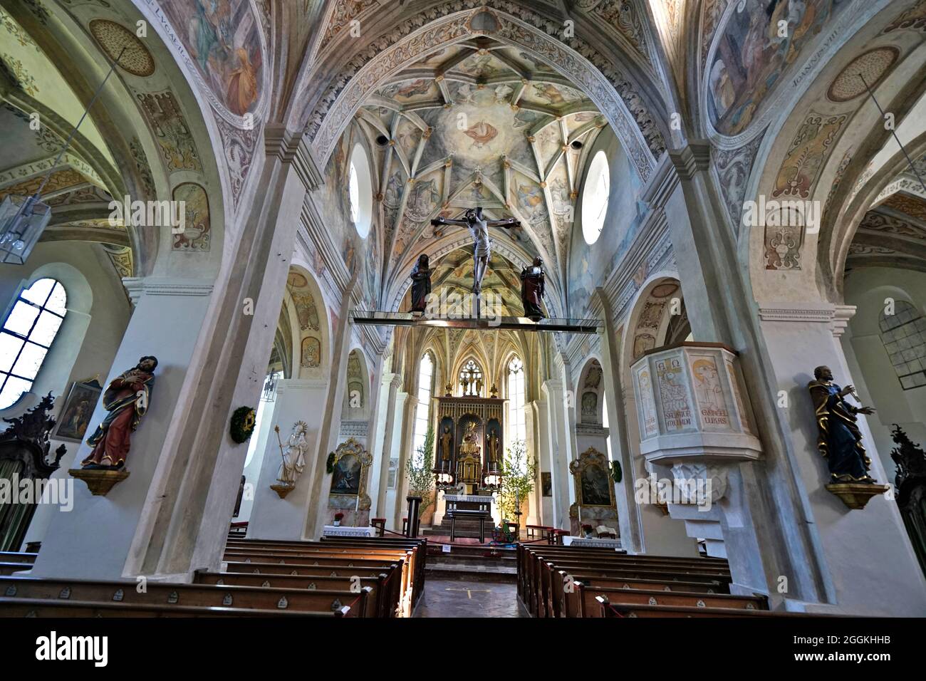 Germany, Bavaria, Upper Bavaria, Chiemgau, Seeon-Seebruck, Seeon Abbey ...