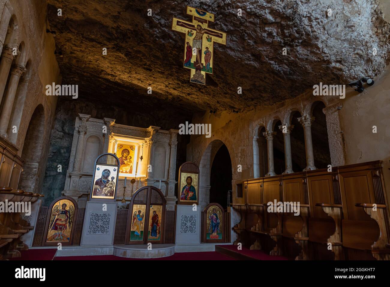 The abbey of Santa Maria di Pulsano is a monastic complex located on ...