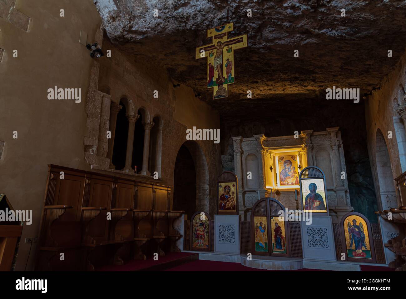 The abbey of Santa Maria di Pulsano is a monastic complex located on ...
