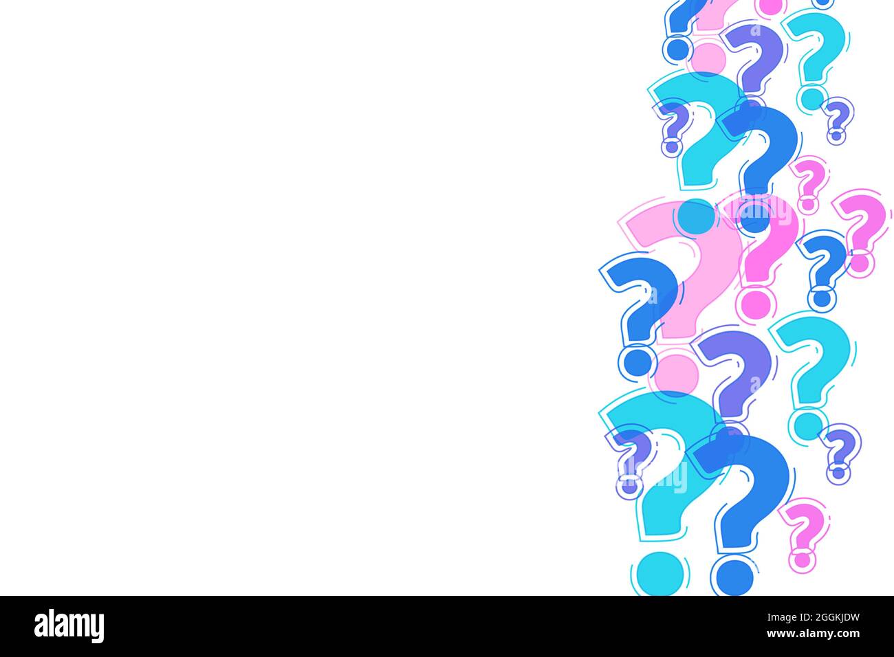 Punctuation - question marks Stock Photo - Alamy