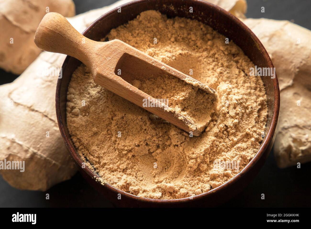 ginger powder. spice concept Stock Photo - Alamy