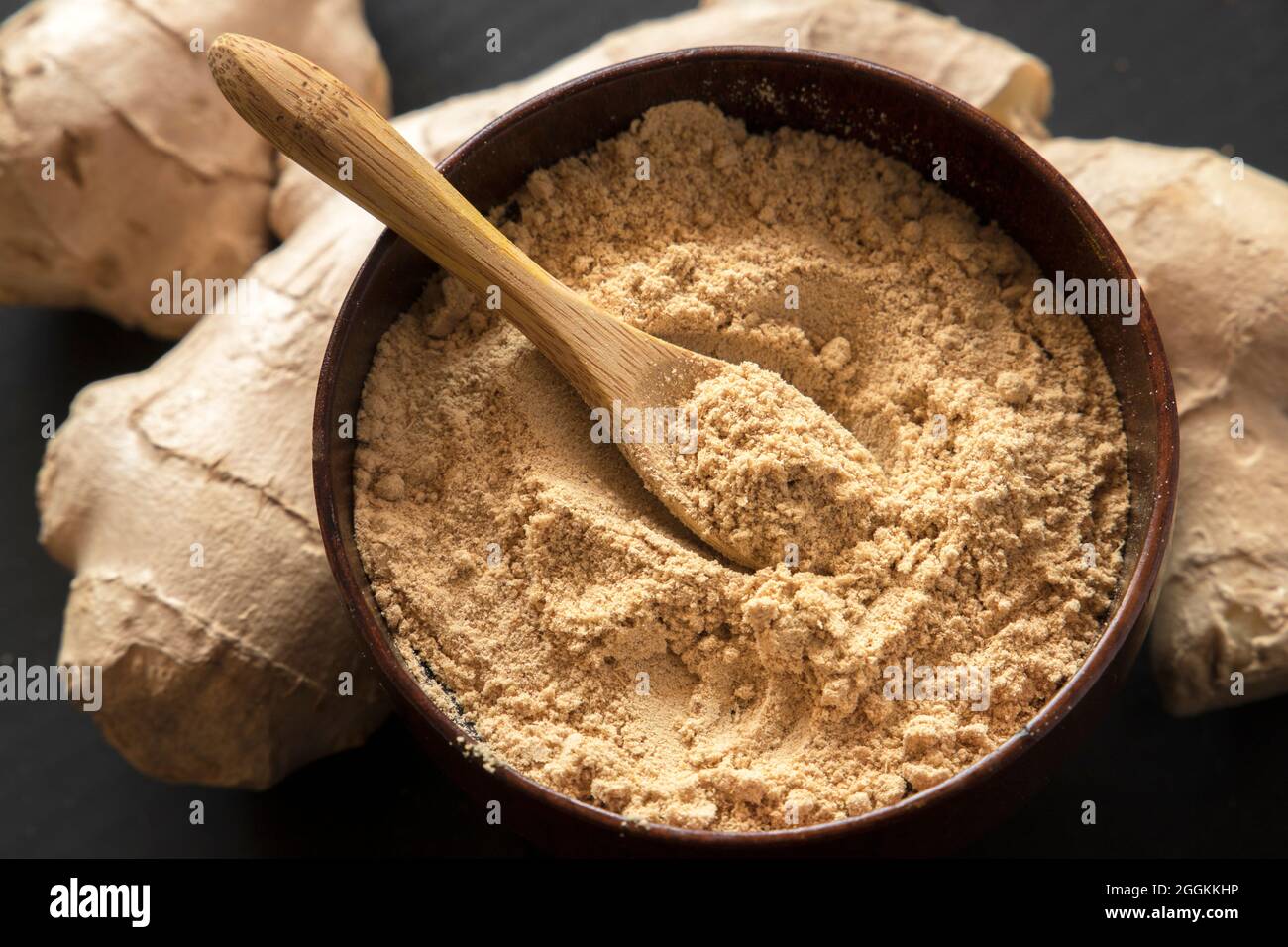 ginger powder. spice concept Stock Photo - Alamy