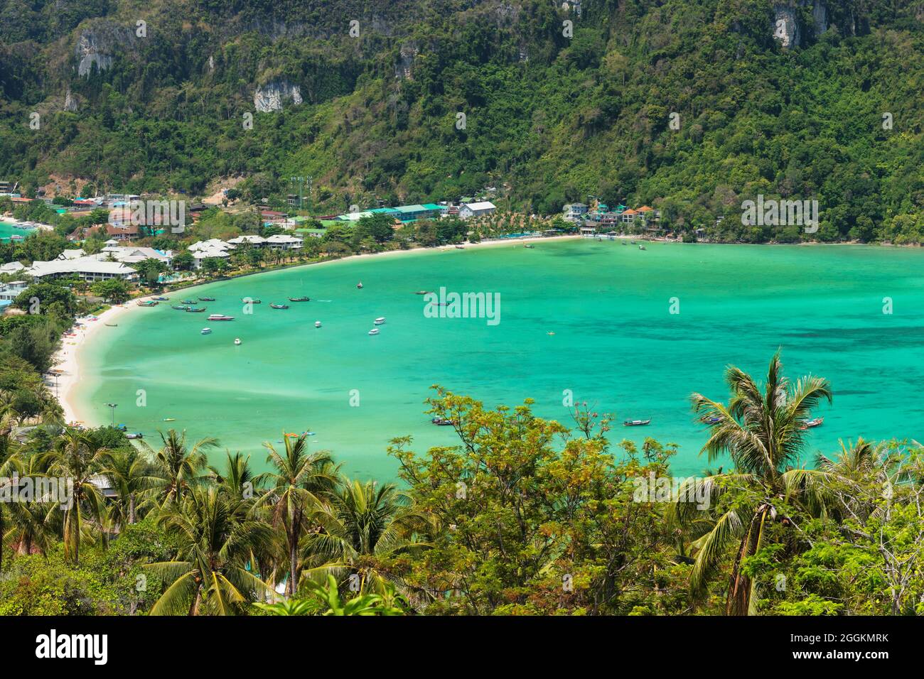 View from the lookout point Pee Pee on Ko Phi Khi Don, Krabi, Thailand ...