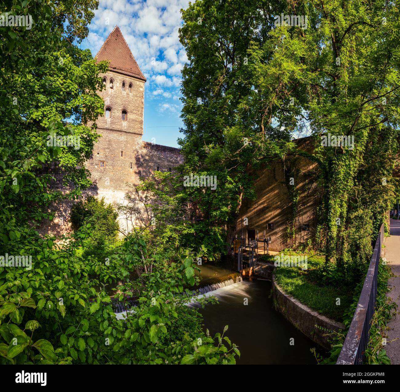 Germany, Augsburg, water tower at the bird gate Stock Photo - Alamy