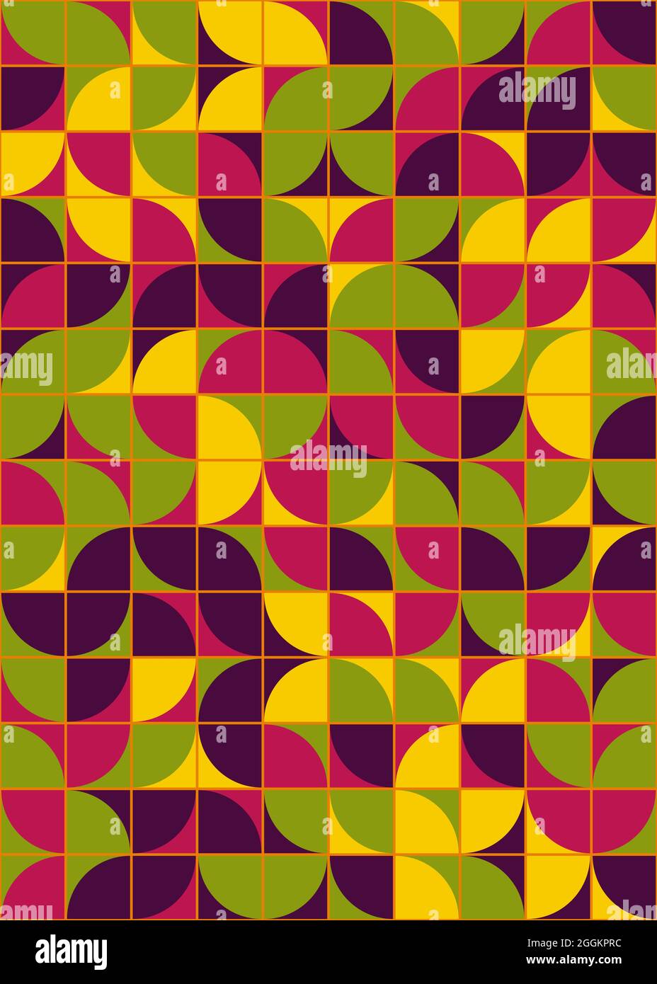 Abstract Geometrical generative computational art illustration Stock ...