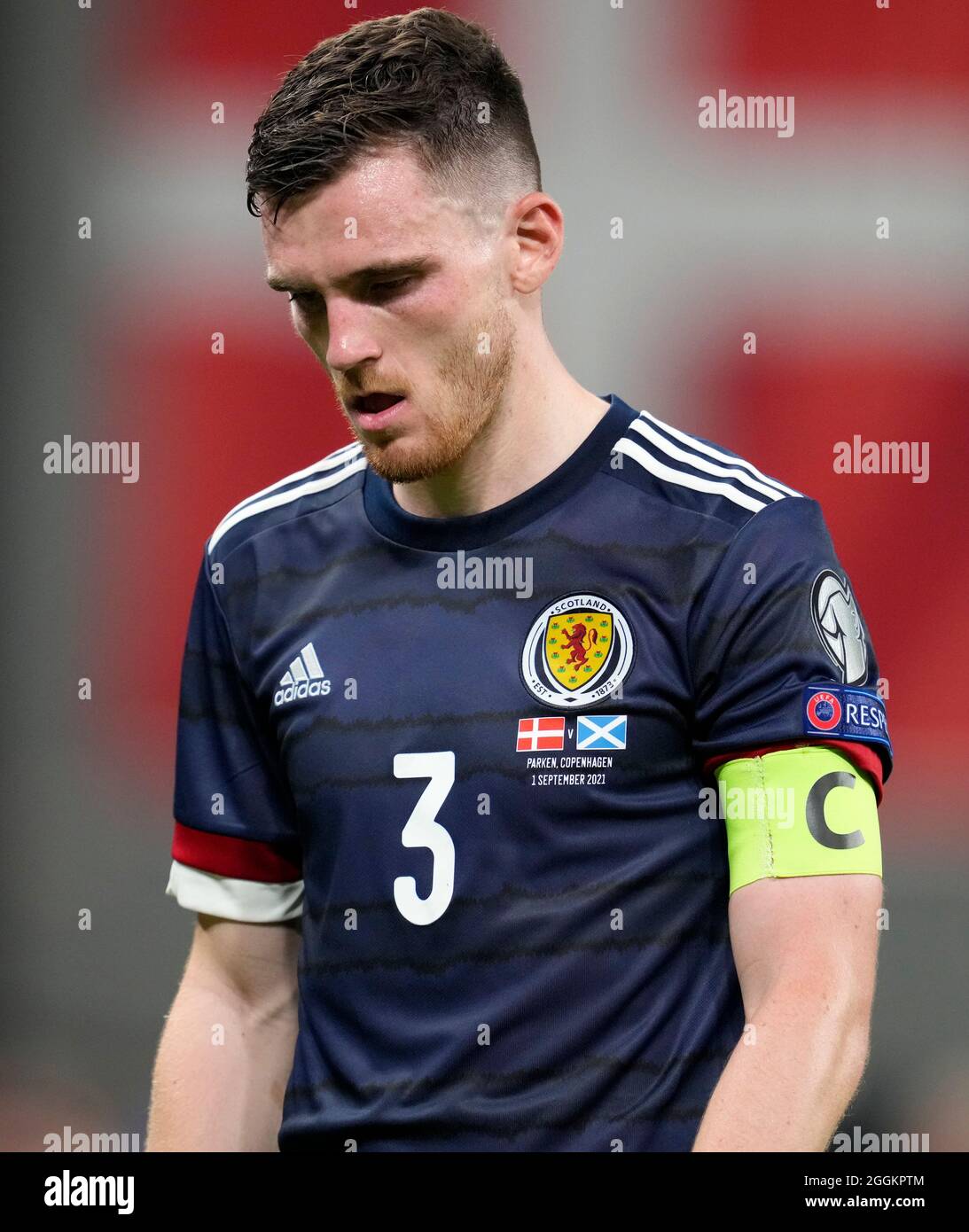 Scotland's Andrew Robertson after the 2022 FIFA World Cup Qualifying ...