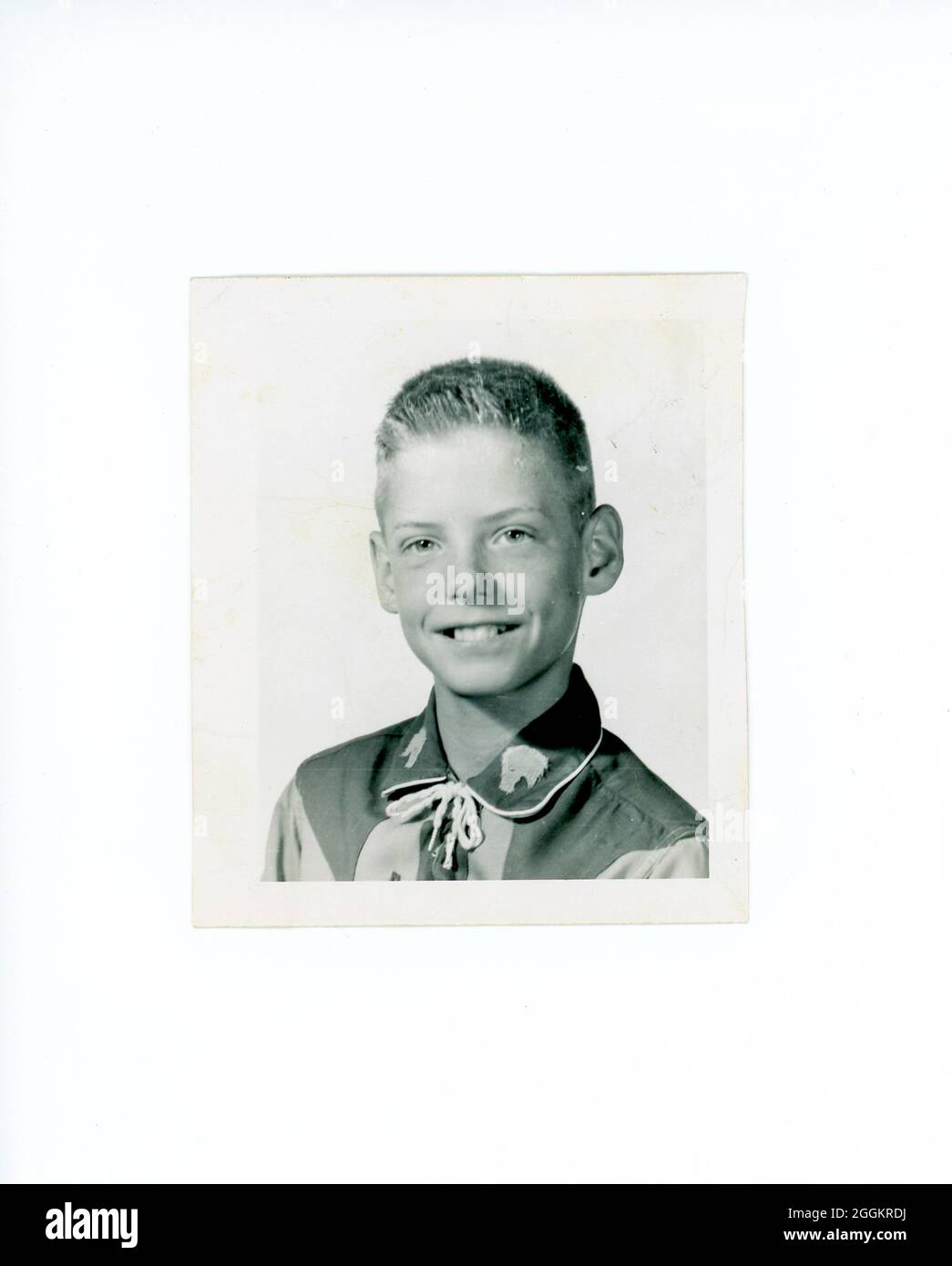 Start of 5th Grade Photo of Crew cut Boy, 1958, USA Stock Photo - Alamy