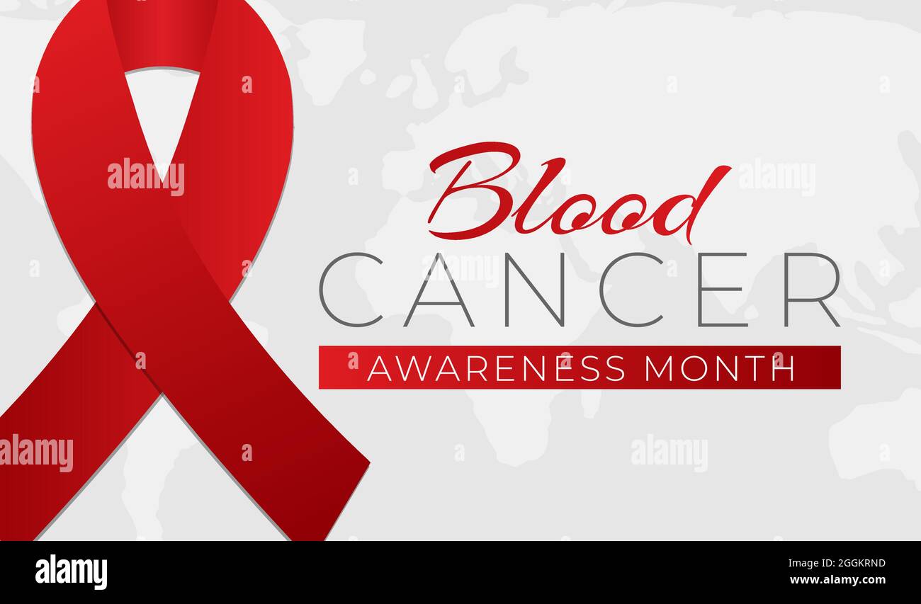 Blood Cancer Awareness Month Background Illustration Banner Stock ...