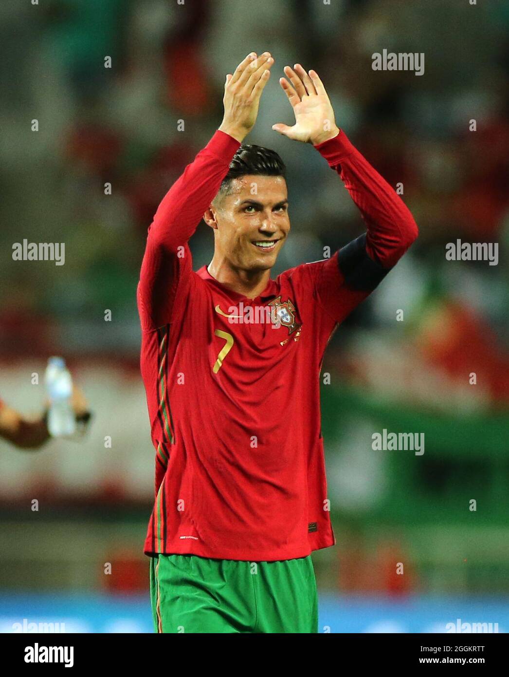 Portugal's Cristiano Ronaldo applauds the fans after the 2022 FIFA ...
