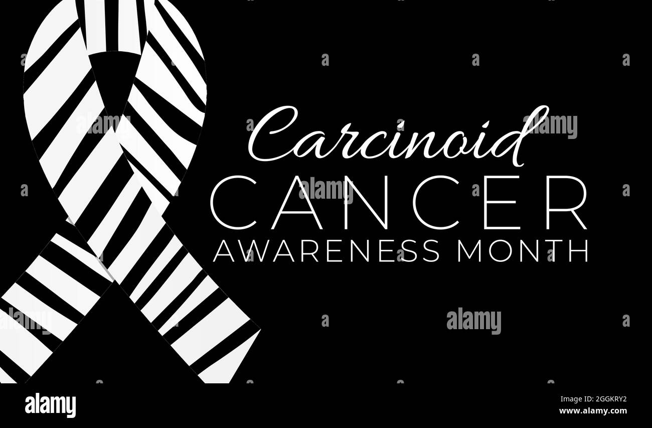 Zebra Print Carcinoid Cancer Awareness Month Background Illustration ...
