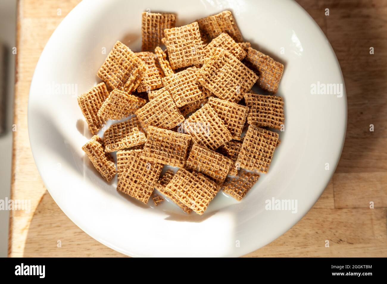 A bowl of Shreddies breakfast cereal Stock Photo - Alamy