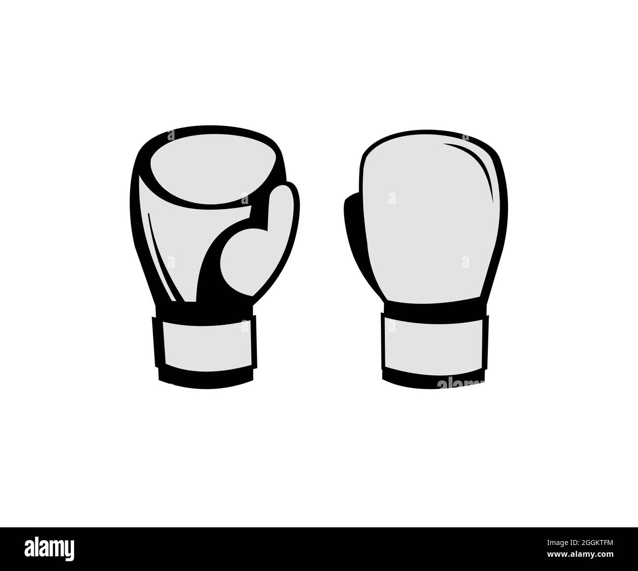 Boxing gloves. Sports equipment for athletes. Symbol, icon. Isolated on ...