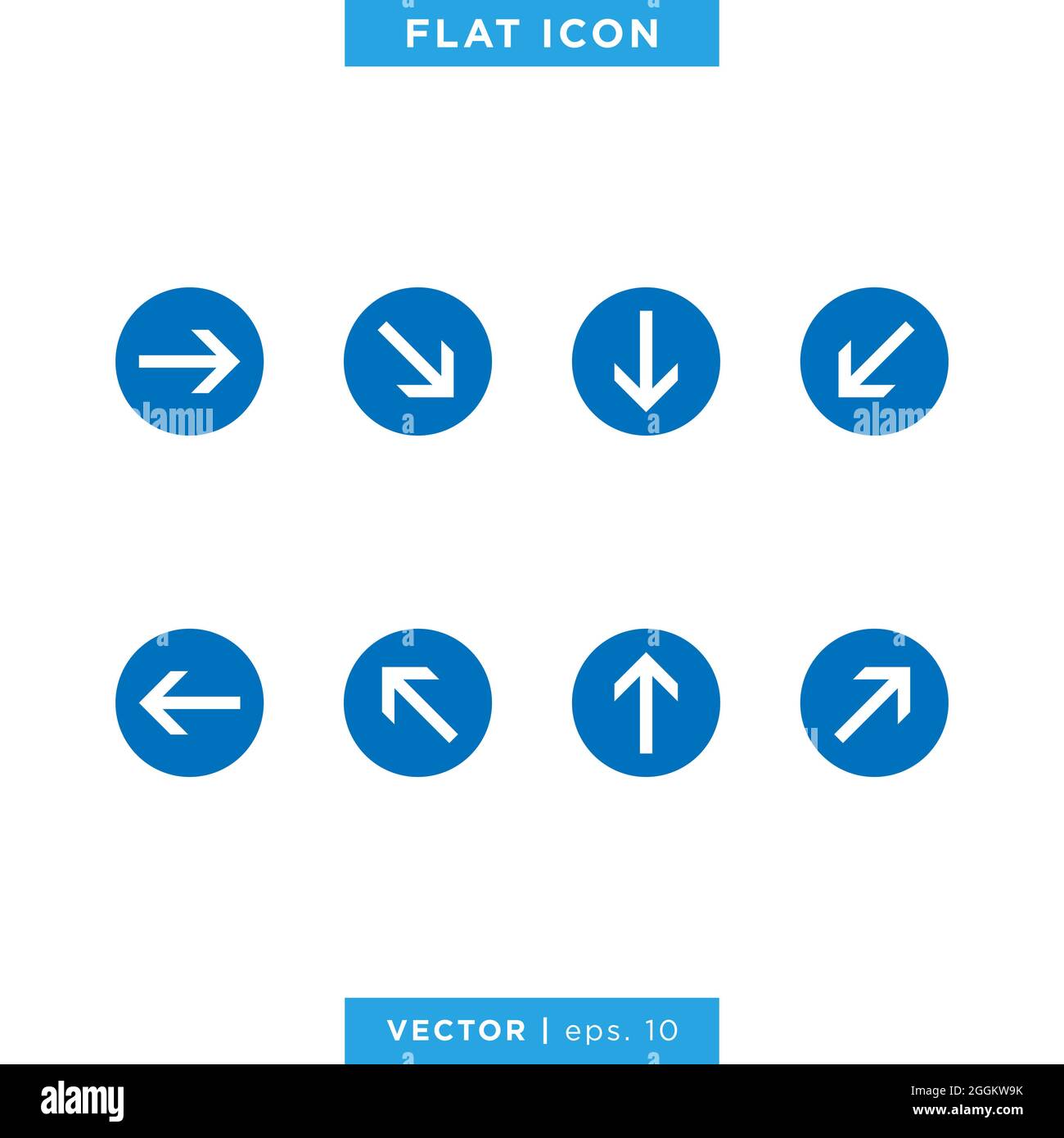 Set of arrow icon vector stock illustration design template. Editable ...