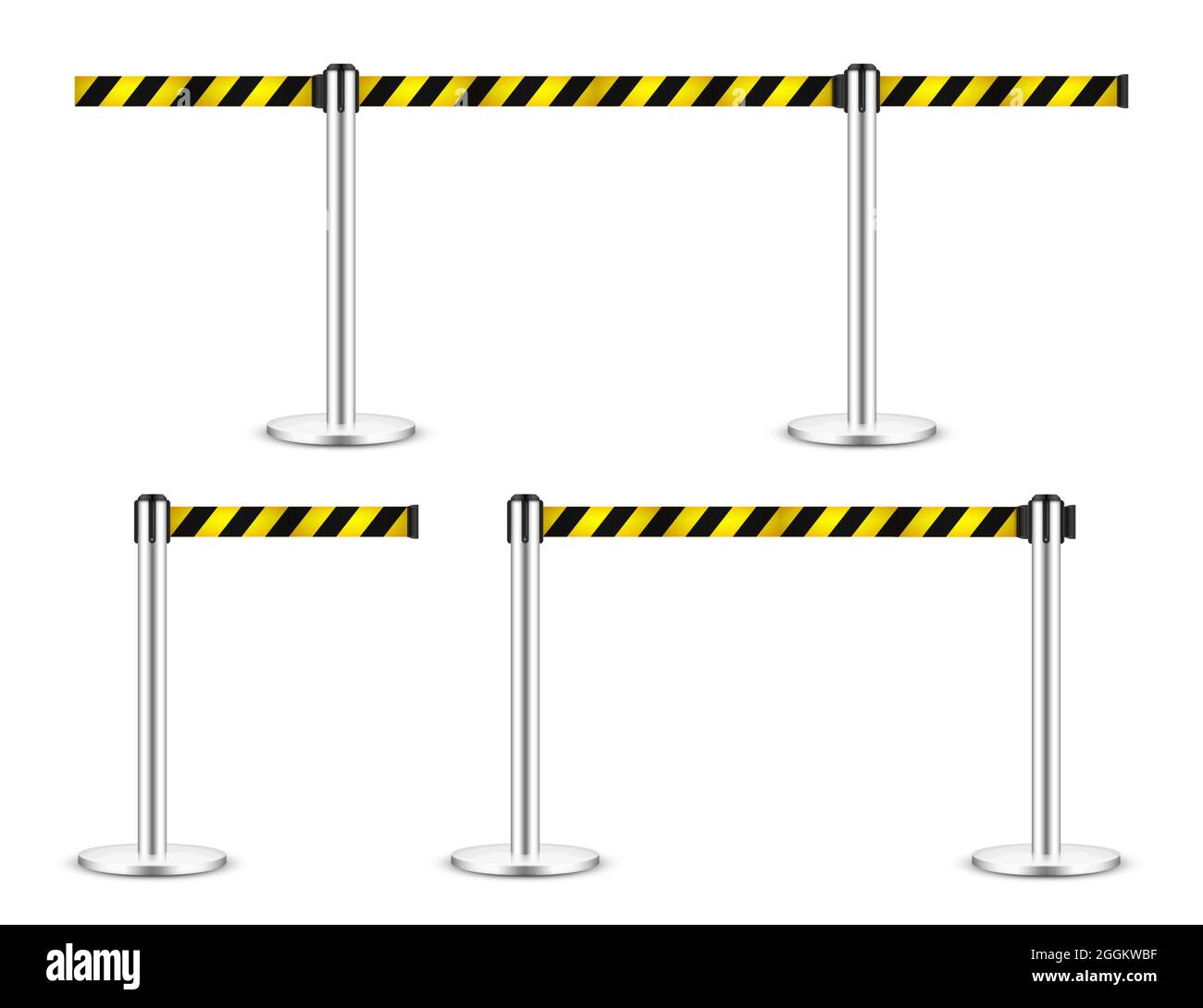 Portable ribbon barrier hi-res stock photography and images - Alamy