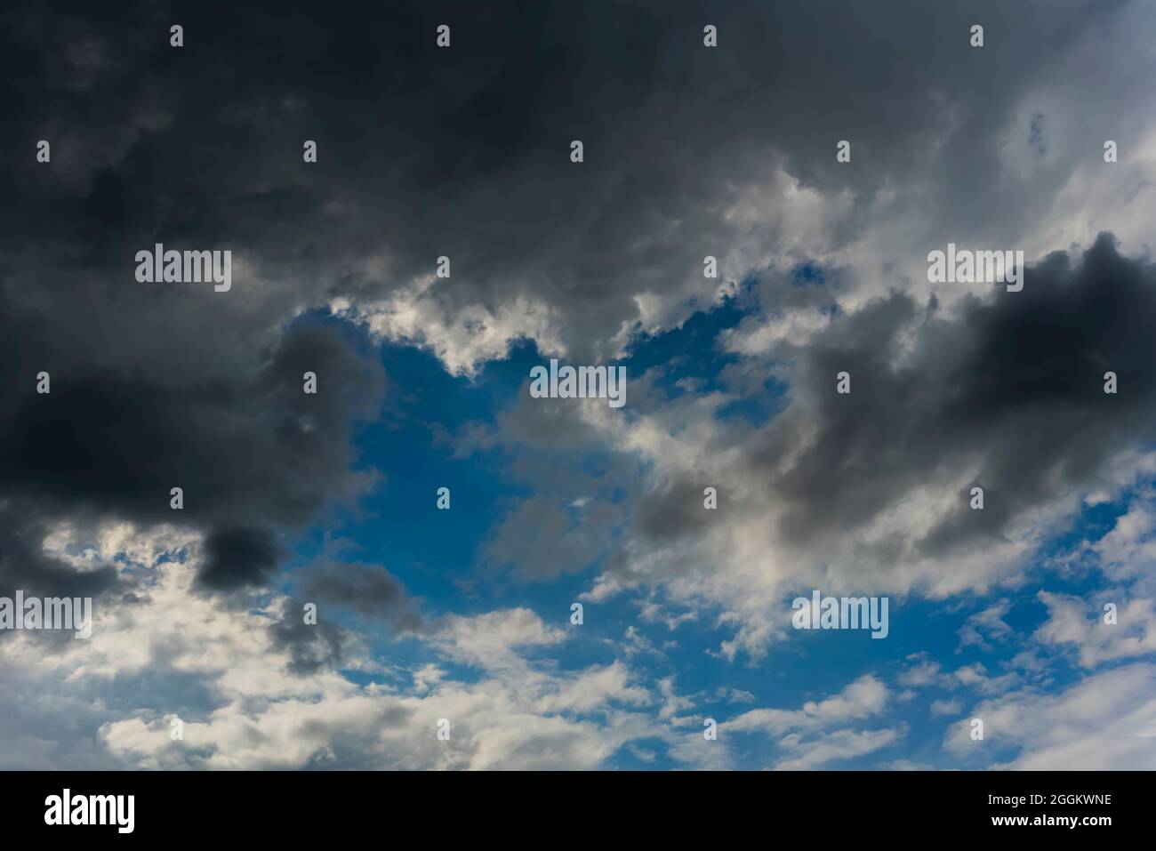 Dense rain clouds during the day, heavily cloudy skies Stock Photo - Alamy